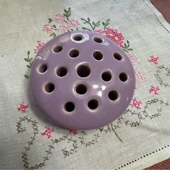 Weller Pottery | Accents | Vintage Weller Pottery Flower Frog Lavender ...